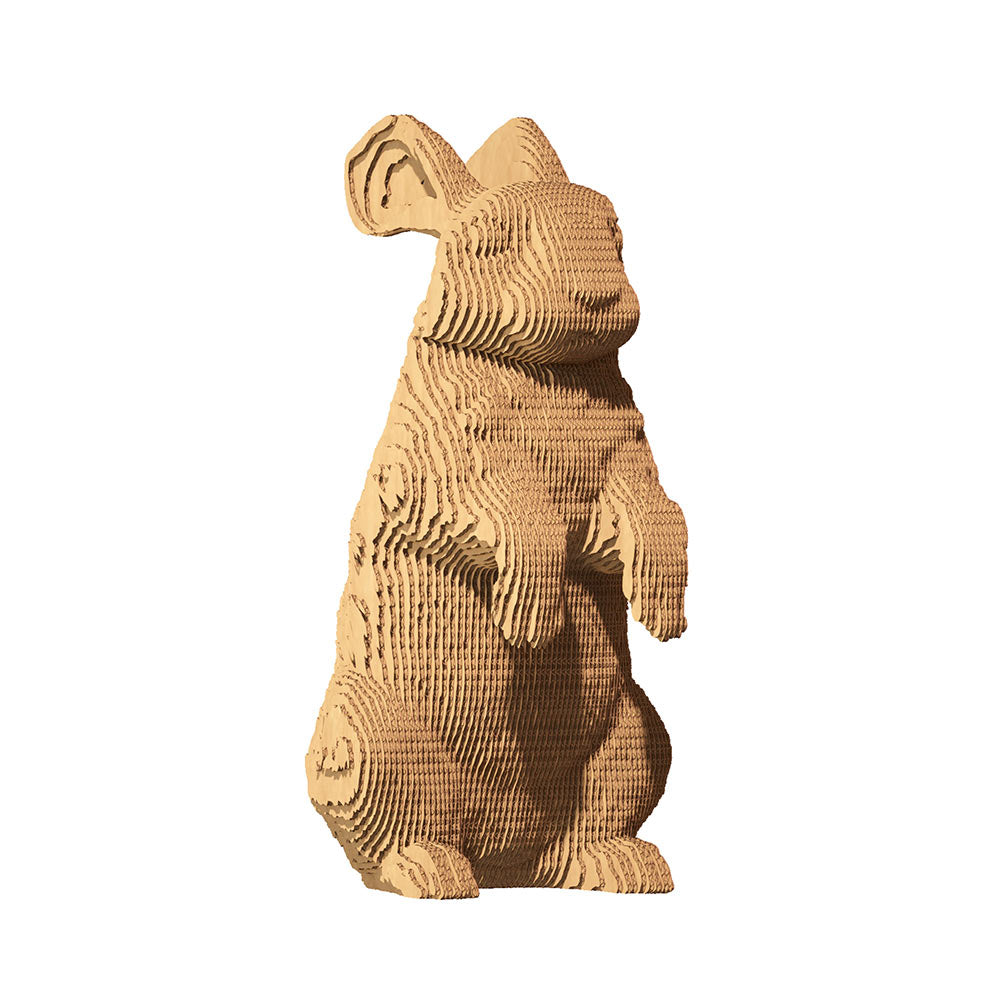 Cardboard 3D puzzle sculpture RABBIT by Cartonic – CARTONIC® Official Store