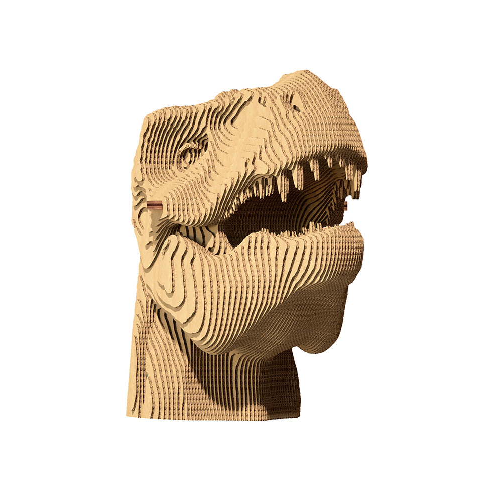Cardboard 3D puzzle sculpture T-REX by Cartonic – cartonic.store
